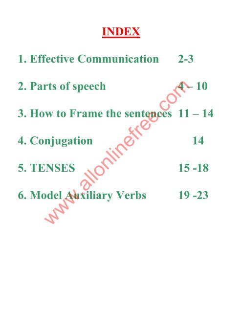 short-english-learning-course