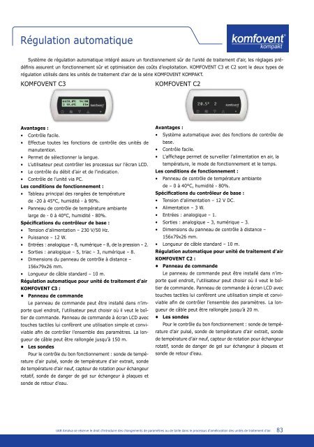 Régulation automatique