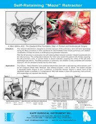 Cosgrove Valve Retractor System - Kapp Surgical Instruments, Inc.