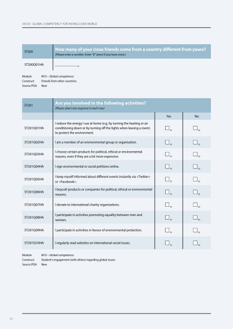 OECD : GLOBAL COMPETENCY