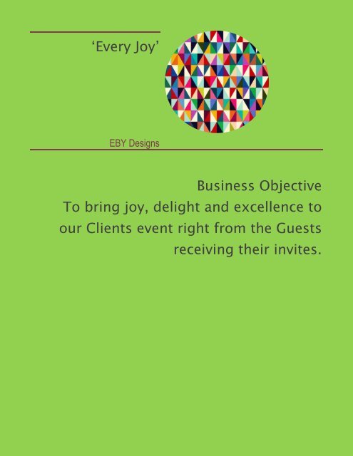 EBY Designs Magazine