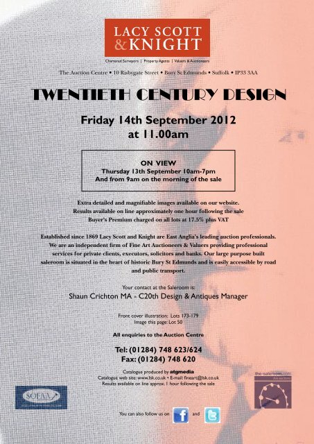 Friday 14th September 2012 at 11.00am - Lacy Scott and Knight