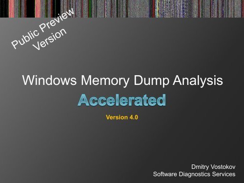 Windows Memory Dump Analysis