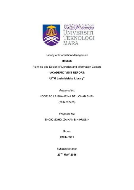 ACADEMIC VISIT REPORT FULL 