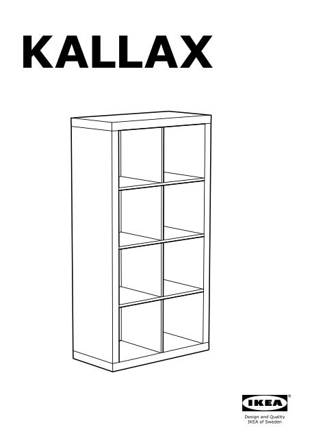 Ikea KALLAX Scaffale - 80275887 - Istruzioni di montaggio