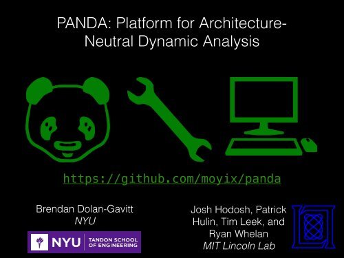 PANDA Platform for Architecture- Neutral Dynamic Analysis