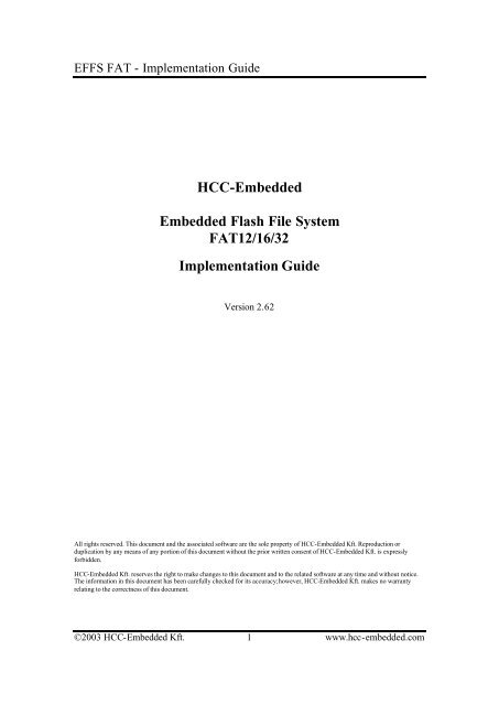 HCC Embedded Flash File System FAT12/16/32 - NetBurner