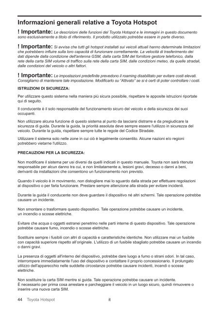 Grazie per aver scelto