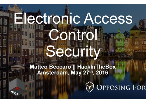 Electronic Access Control Security