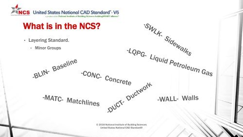 What is in the NCS? • L