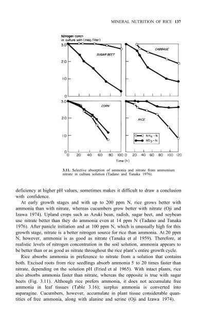 MINERAL NUTRITION OF RICE