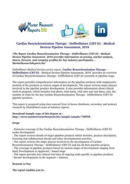 Cardiac Resynchronisation Therapy - Defibrillators (CRT-D) - Medical ...