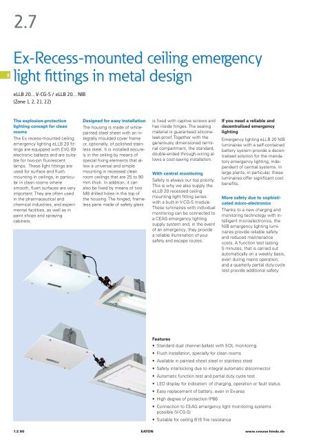 2.7 2 Ex-Recess-mounted c