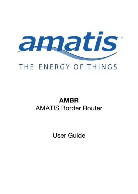 AMBR User Manual v1.x