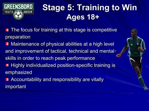 Stage 5: Training to Win
