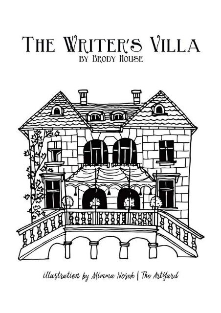 The Writer's Villa Menu and Booklet