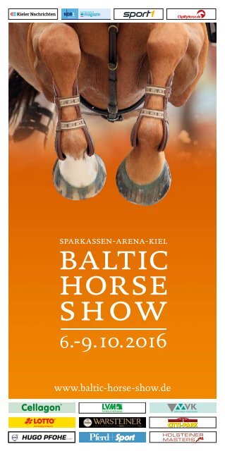 Baltic Horse Show Flyer 2016