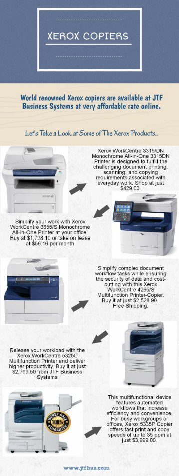 Xerox Copiers Office Machines