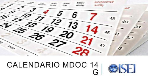 Calendario mdoc 14 g