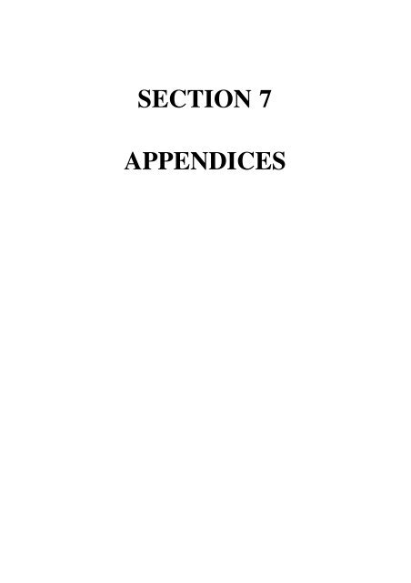 TSAWTB Section 7 - Appendices