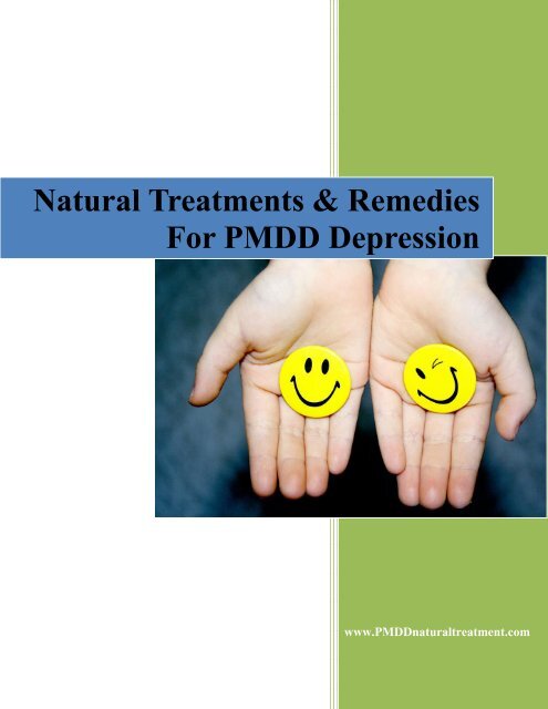 Natural PMDD treatments
