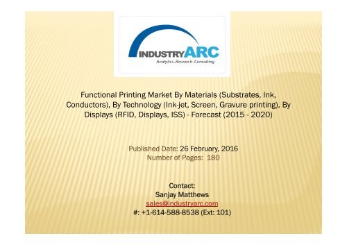 Functional Printing