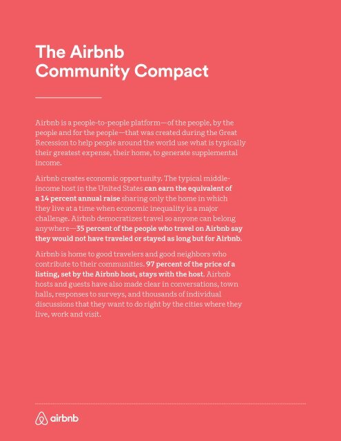 The Airbnb Community Compact