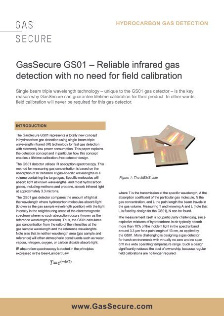 GasSecure IR gas detection paper R_01_Web - Full - DENMARK