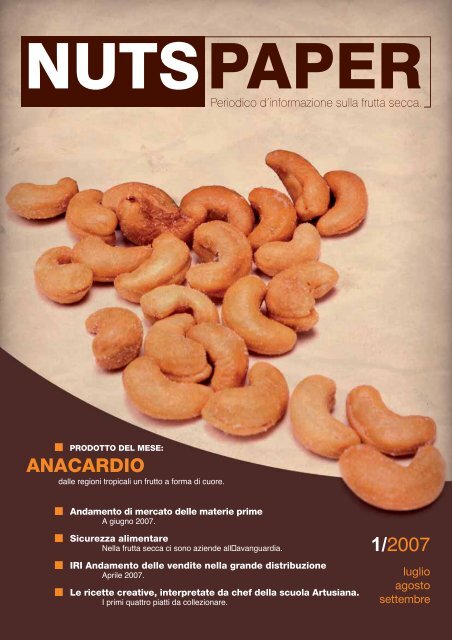 Una Noce Di Anacardio ANACARDIO OCCIDENTALE Anacardium Occidentale L.