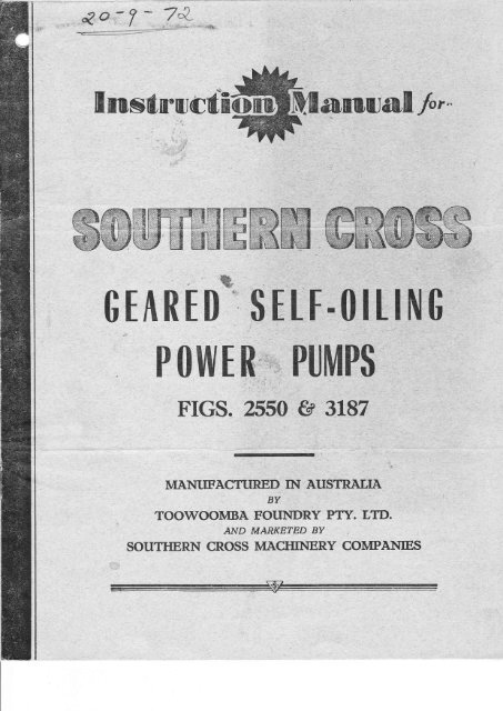 Southern - Piston Pumps Home Page