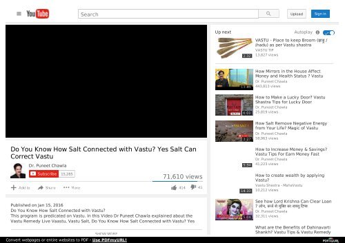 Yes Salt Can Correct Vastu