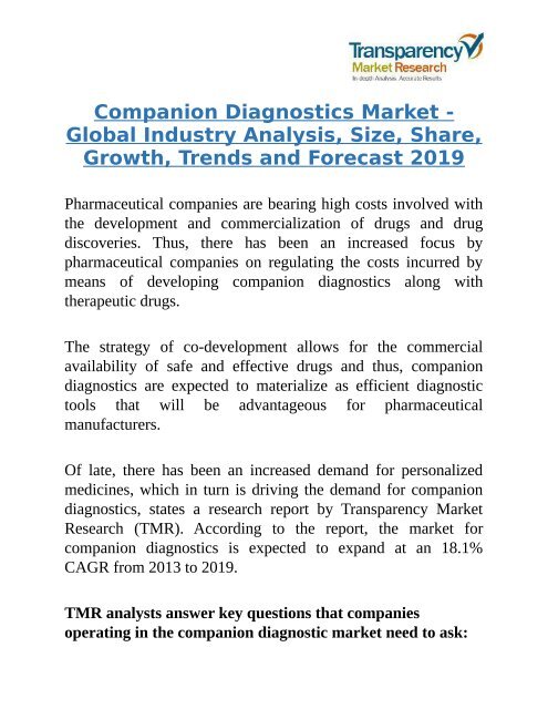 Companion Diagnostics Market1