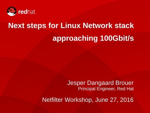 Next steps for Linux Network stack approaching 100Gbit/s