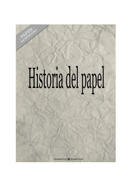 Historia del papel