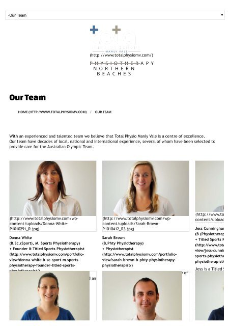 Our Team _ Total Physio Manly