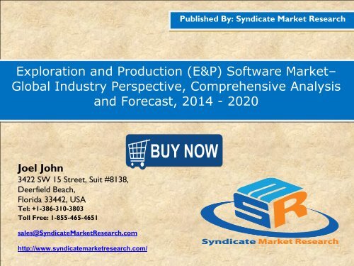 Exploration and Production Software Market
