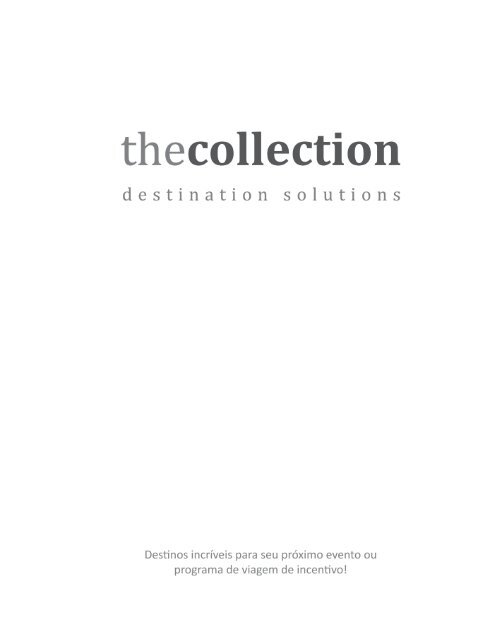 Catálogo The collection