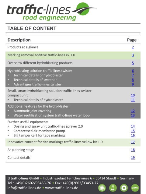 traffic-lines products