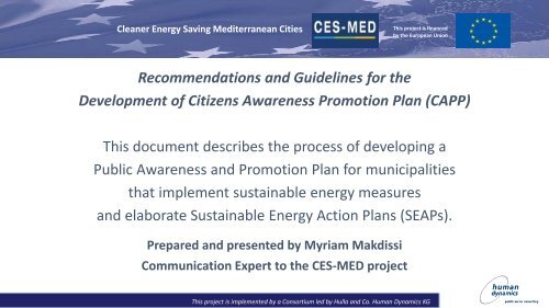 Recommendations and Guidelines for the Development of Citizens ...