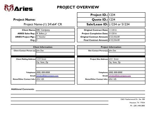 Project Folder Layout
