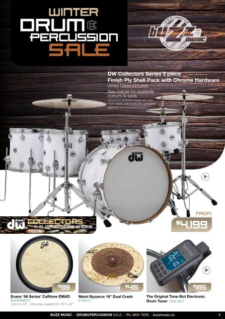 Buzz music Drum Catalogue 2016