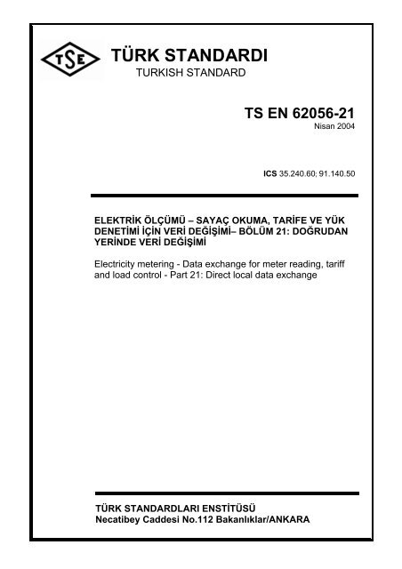 TS EN 62056-21