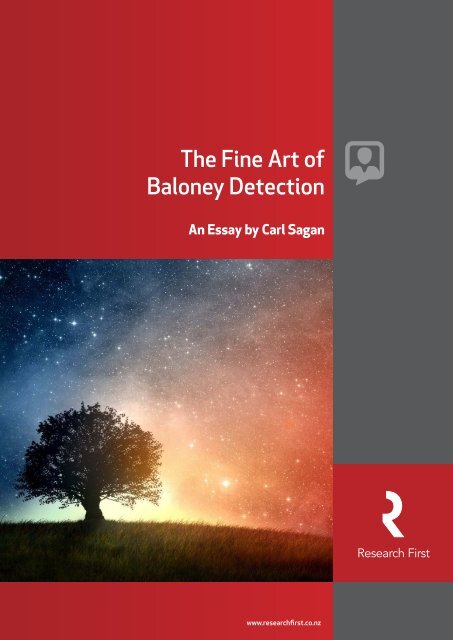 The Fine Art of Baloney Detection