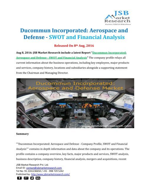 Ducommun_Incorporated_Aerospace_and_Defense_-_SWOT_and_Financial_Analysis