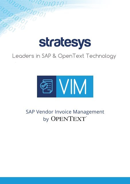 Stratesys - SAP VIM by OpenText Experts