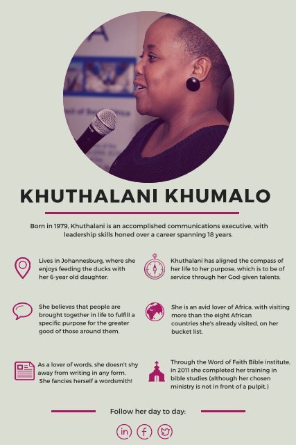 Khuthalani Khumalo Bio