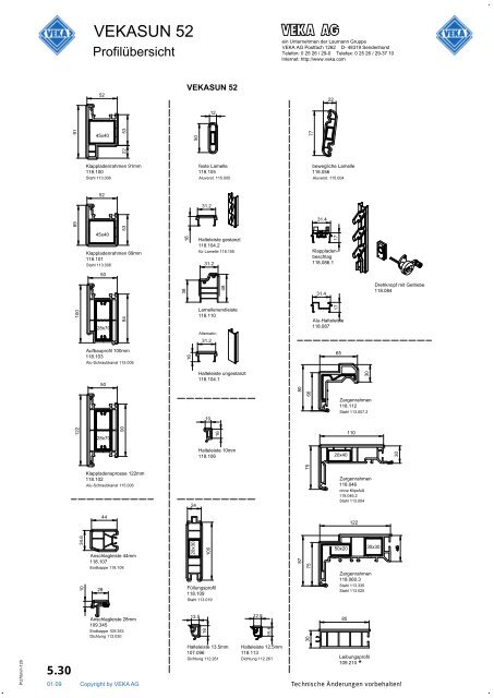 PROFIL-SYSTEM VEK