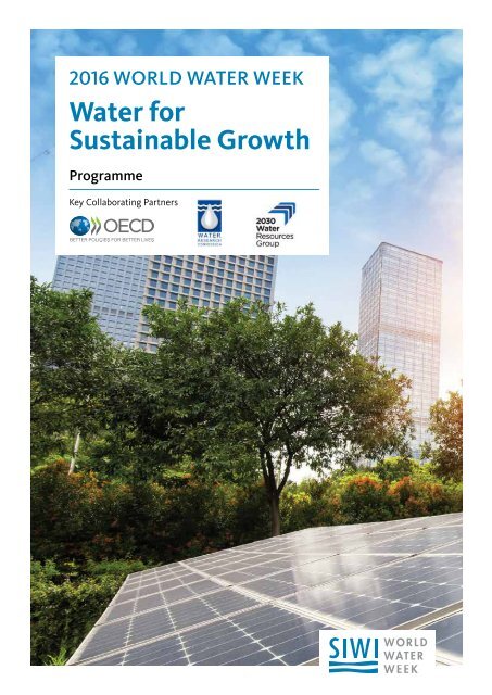 2016 World Water Week programme