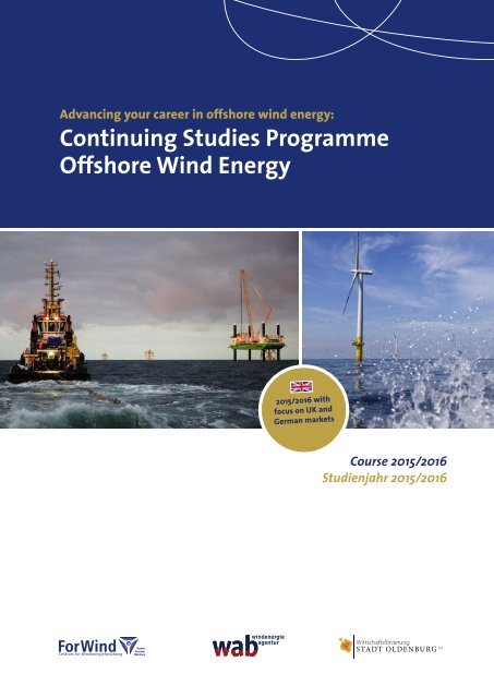 Continuing Studies Programme Offshore Wind Energy