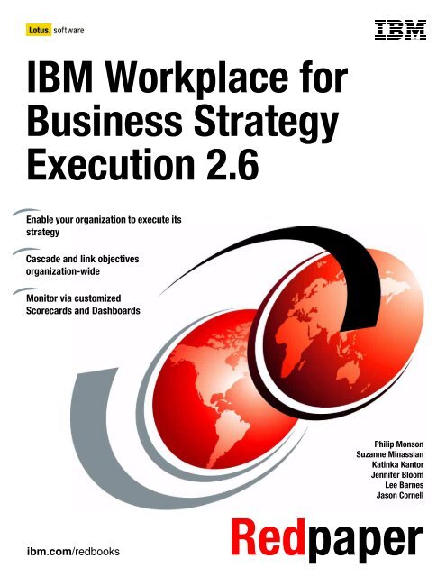 IBM Workplace for Business Strategy Execution 2.6 - IBM Redbooks
